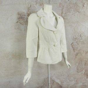 ambition | Jackets & Coats | Ambition White Vintage Look Cropped Peplum ...